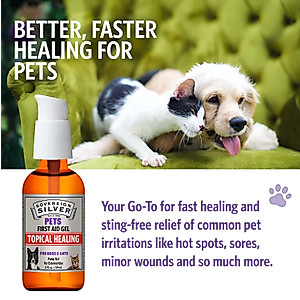 Sovereign Silver First Aid Gel for Pets - Topical Healing for Dogs and Cats, 2oz Pump Gel