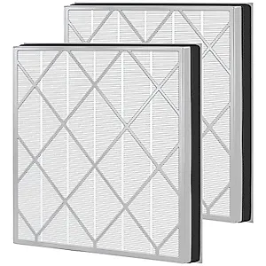 Allisfresh HE400 Hepa Filter Replacement Compatible with Shark HE4FKPET HE400 HE401 HE402 & HE405 4 Fan Air Cleaner Purifier, 3-Stage Filtration, 2 Pack