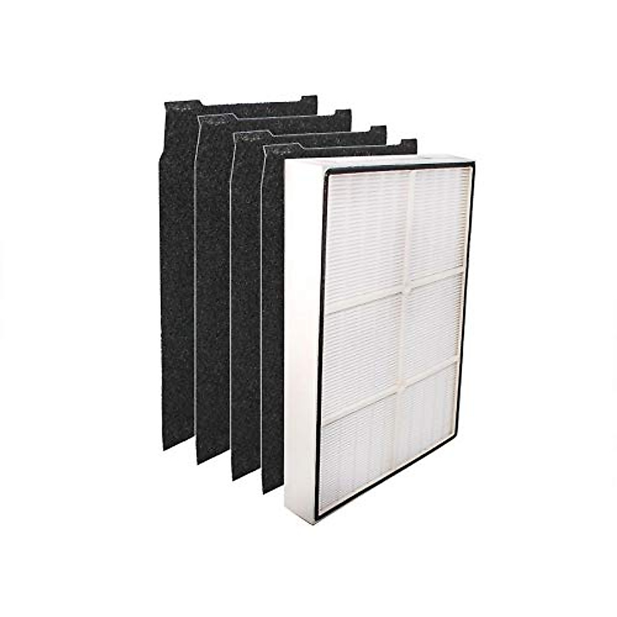LifeSupplyUSATrue HEPA Filter and 4 Carbon Pre-Filters Compatible with Whirlpool Whispure Air Purifier AP150 AP250 Sears Kenmore 83353, 83374 83234 SMALL 1183051 k 817433 k (3-Pack)