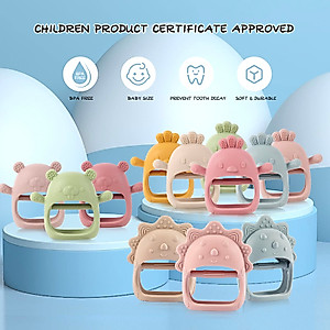 Baby Teething Toys, Teething Toys, Teethers for Babies 3-6 Months, Baby Chew Toys, BPA Free Teether Mitten with Soft Texture for Sensory Exploration and Itching Teething Relief