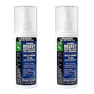 Sawyer Products SP5432 Picaridin Insect Repellent Spray, 20", Pump, 3-Ounce, Twin Pack & SP7142 Premium Maxi DEET, 100" DEET Insect Repellent, Pump Spray, 4-Ounce, Twin Pack
