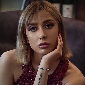 BOMAIL 10Pcs 8mm Natural Stone Beaded Bracelet Set for Men Women Semi-Precious Gemstone Beads Bracelets Matte Lava Rock Volcanic Tiger Eye Stone Yoga Healing Energy Crystal Stretch Bracelets Set