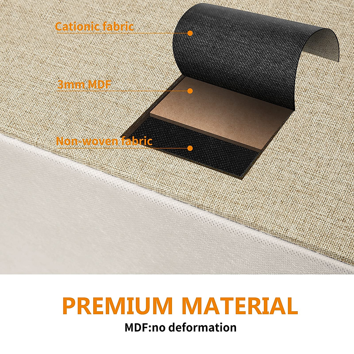 REAHOME 8 Drawer Steel Frame Wood Top Storage Organizer Dresser for Closet, Living Room, and Entryway with 2 Additional Drawer Organizers, Taupe