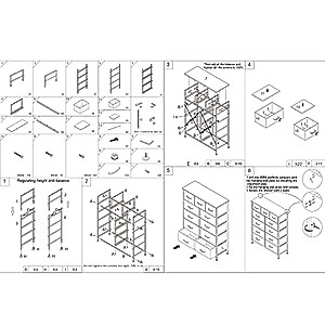 AZL1 Life Concept 11-Drawer Dresser, Fabric Storage Tower for Bedroom, Living Room, Large Tall Dressers for Bedroom with Wooden Top and Metal Frame, Bedroom Dressers & Chests of Drawers, Dark Grey