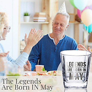 Onebttl Funny Birthday Gifts for Men&Him, Father's Day Gifts for Dad, Dad Gifts from Daughter/Son–Birthday Whiskey Glass for Boyfriend, Best Friends, Coworkers, Husband, Brother, Uncle, Boss - May