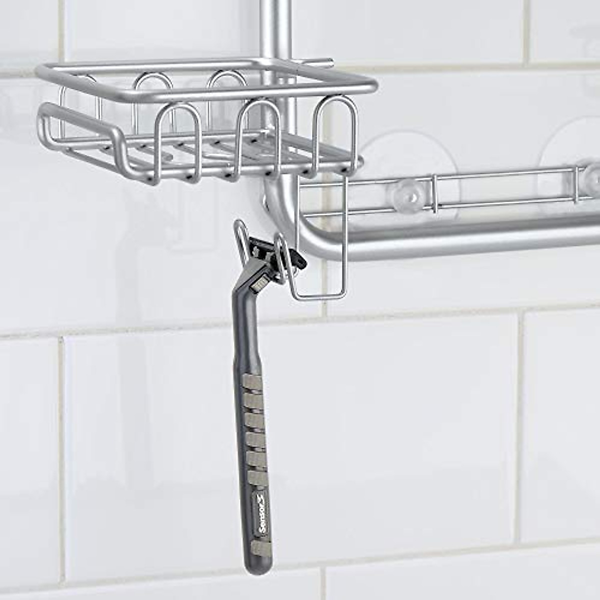 iDesign Classico Shower Caddy, Silver