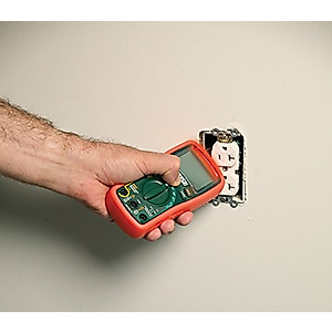 Extech EX330 Autoranging Mini Multimeter with NCV and Type K Temperature, orange and green