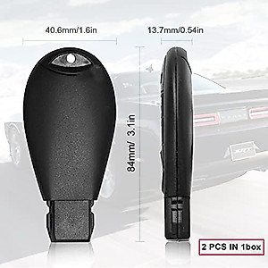 Remote Fob FOBIK Replacement fit for Dodge Ram Truck Pickup 09-2012/ Dodge Journey Challenger Grand Caravan/Chrysler 300 Town & Country/Jeep Grand Cherokee Commander Keyless Entry Remote Start Keys