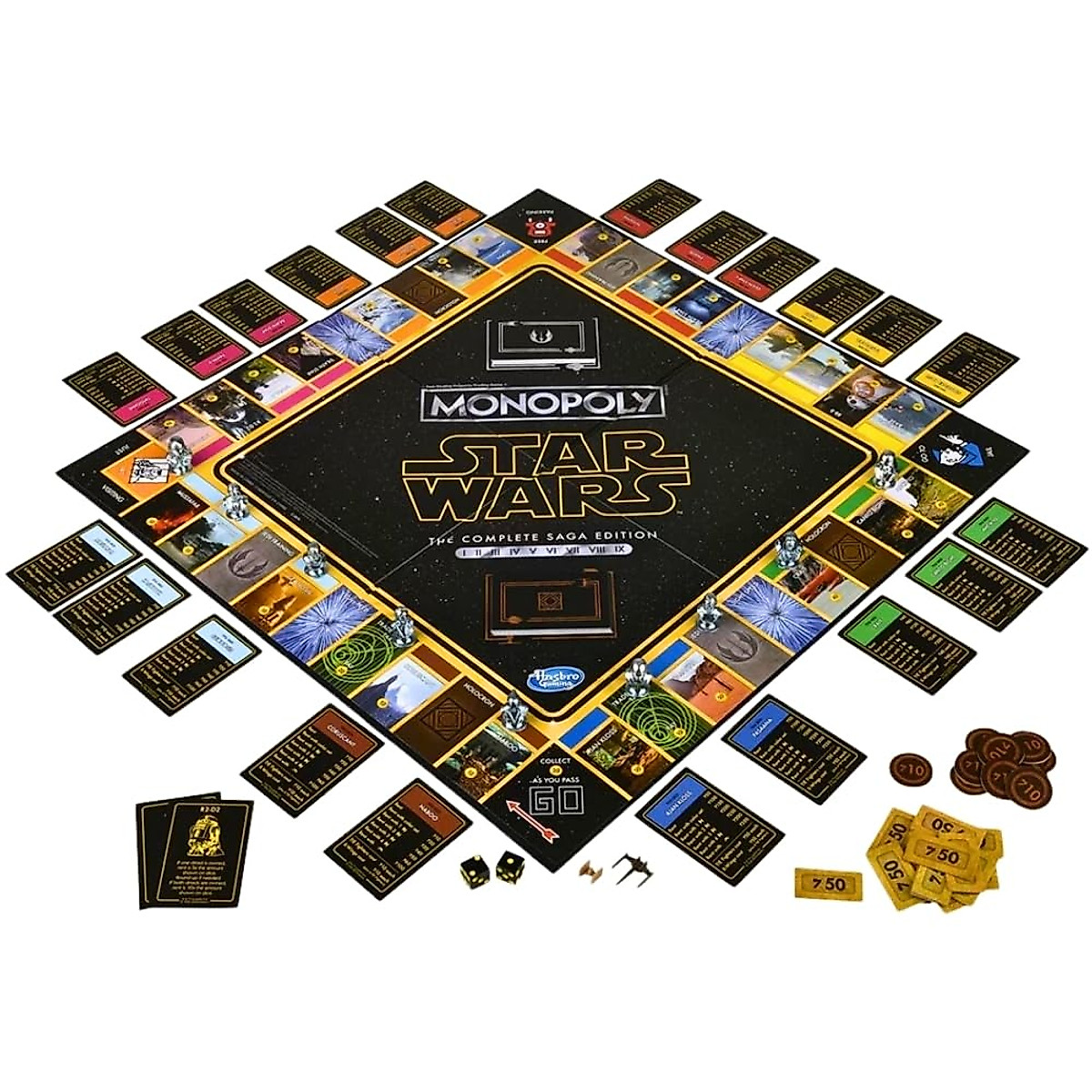 Monopoly: Star Wars Complete Saga Edition Board Game for Kids Ages 8 & Up