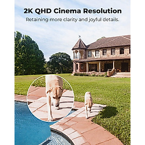 REOLINK Argus 3 Pro, 4MP Wireless Security Camera Outdoor with Solar Panel, 2.4/5GHz Cameras for Home Security with 2K Color Night Vision, No Hub Needed, Smart Detection, Works with Alexa(2 Pack)