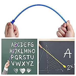 10PCS Children Finger Reading Stick Point Reading Pen Kindergarten Student Teacher Teaching Reading Picture Book Finger Shape Mini Pointer Stick (10 Colors)