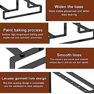 MISNODE Clothes Hanger Holder Hanger Organizer 7x6x11 inch Carbon Steel Hanger Storage Hanger Rack Hanger Caddy for Laundry Dry Cleaning Room