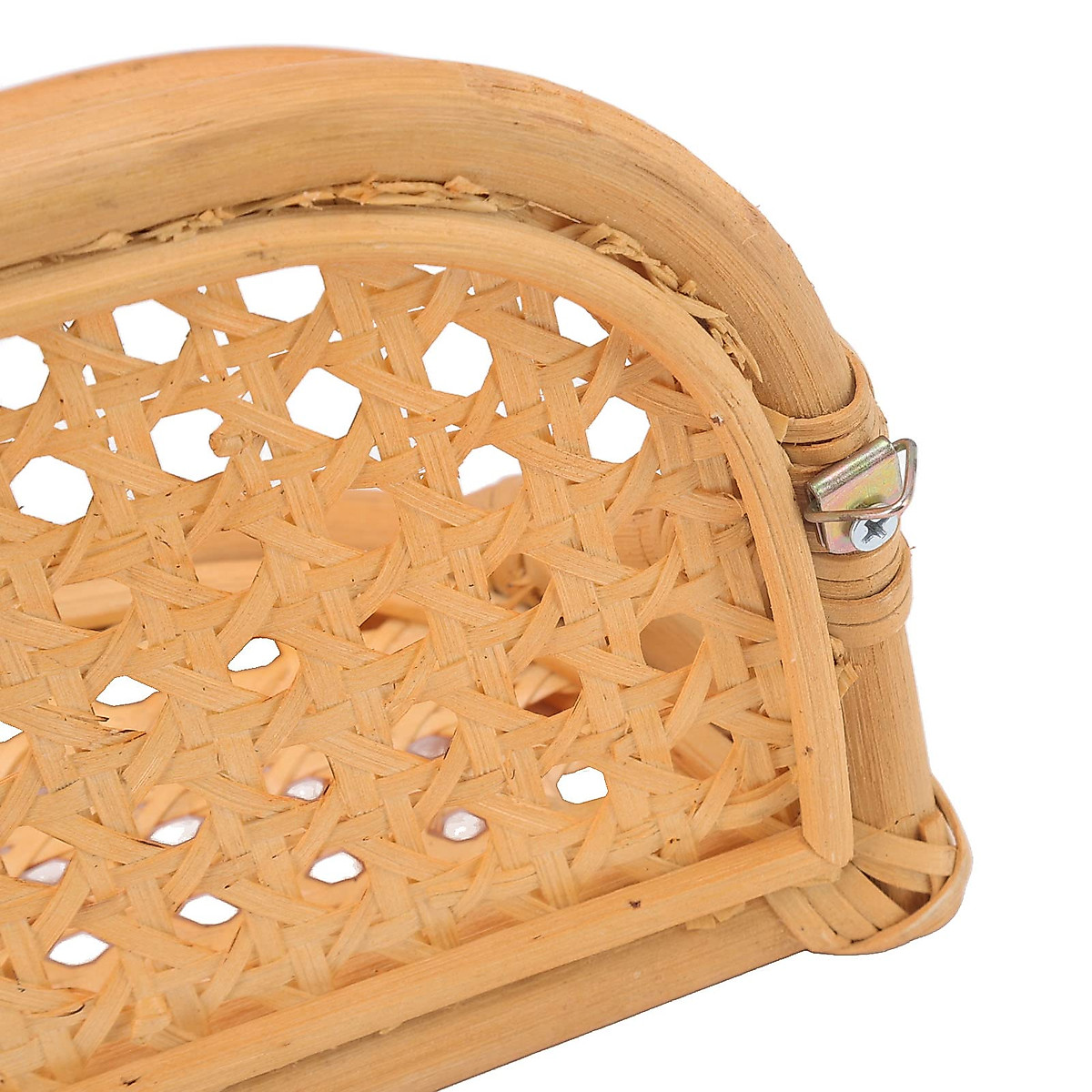 Rattan Wall Shelf Floating Shelf Decorative, Natural Rattan Hanging Rack Wall Storage Shelf, Wall Mounted Natrual Rattan and Wood Storage Hanging Shelves for Kitchen Bathroom