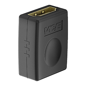 VCE HDMI Coupler Female to Female HDMI Adapter Gold Plated High Speed HDMI Double Female Connector Support 3D 4K 1080P HDMI Cable Extender
