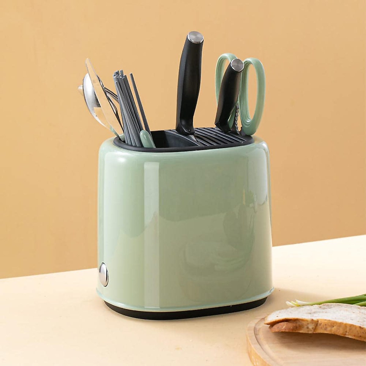 MYBAQ,Knife Blocks,Kitchen Knife Holder,Knife Storage,Knife Block,Knife Holder for Kitchen Counter,Kitchen Knife Storage,8.66" L*7.08" W*8.26" H,Suitable for Kitchen.