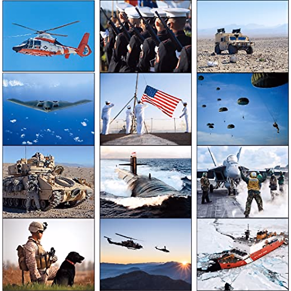 American Armed Forces 2023 Hanging Wall Calendar - 19" x 11" (Open) 2023 Monthly Appointment Planner and Organizer. Support the American troops and their contributions all year long.