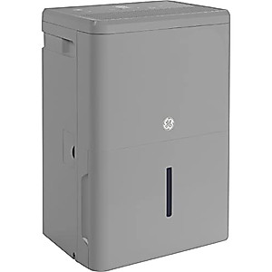 GE Energy Star Portable Dehumidifier 50 Pint, Perfect for Bedroom, Basement & Garage or Rooms up to 4000 Sq Ft, Ideal for High Humidity Areas, Complete with Empty Bucket Alarm & Clean Filter Alert
