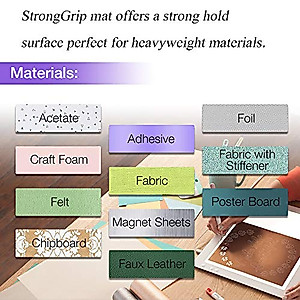 DOOHALO Cutting Mat for Cricut Joy Machine 3 Pack Replacement Adhesive Cut Mats for Cricut Joy (Green Purple Blue (Total 3 Small+3 Big Mats), 4.5"X12"+4.5"X6.5"-VarietyGrip)