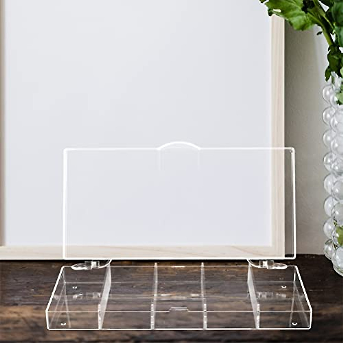 ARTIBETTER Jewelry Organizer 5pcs Clear Plastic Jewelry Box Organizer 5-compartment Parts Storage Boxes Plastic Beads Storage Containers Empty Case Organizer for Small Items Earring Organizer