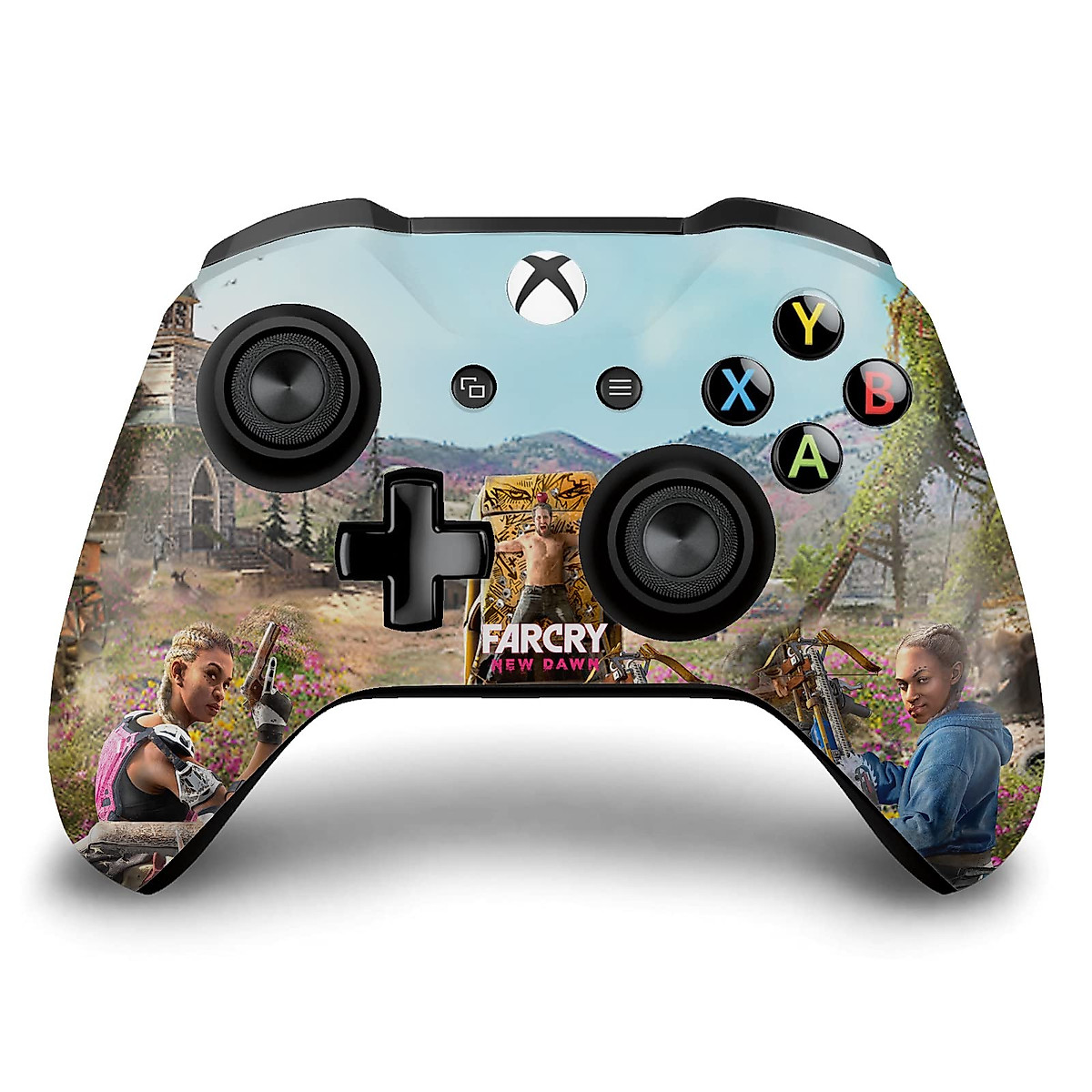 Head Case Designs Officially Licensed Far Cry Twins Couch New Dawn Key Art Vinyl Sticker Gaming Skin Decal Cover Compatible With Xbox One S Console and Controller Bundle