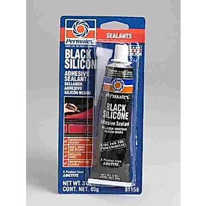 Permatex 81158 3 Oz Black Silicone Adhesive Sealant