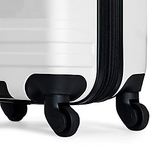 Ben Sherman Hereford Spinner Travel Upright Luggage, White, 20-Inch Carry On