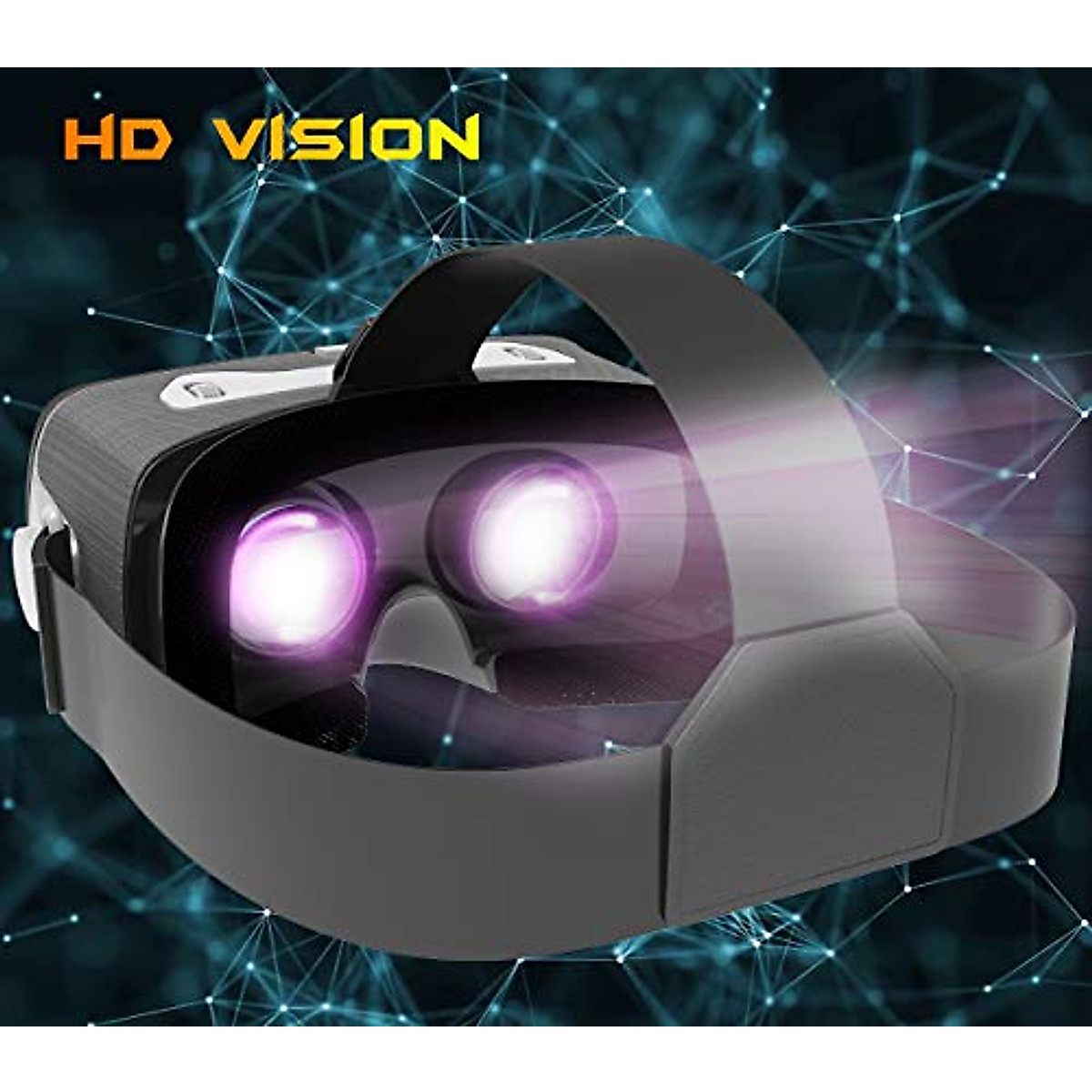 VR Headset with Controller - Virtual Reality Gaming - 3D Glasses Compatible with iPhone 11 XR Samsung Galaxy s10 Xiaomi mi 9. Apple & Android Phone- Professional VR Goggles with Button- Heromask PRO