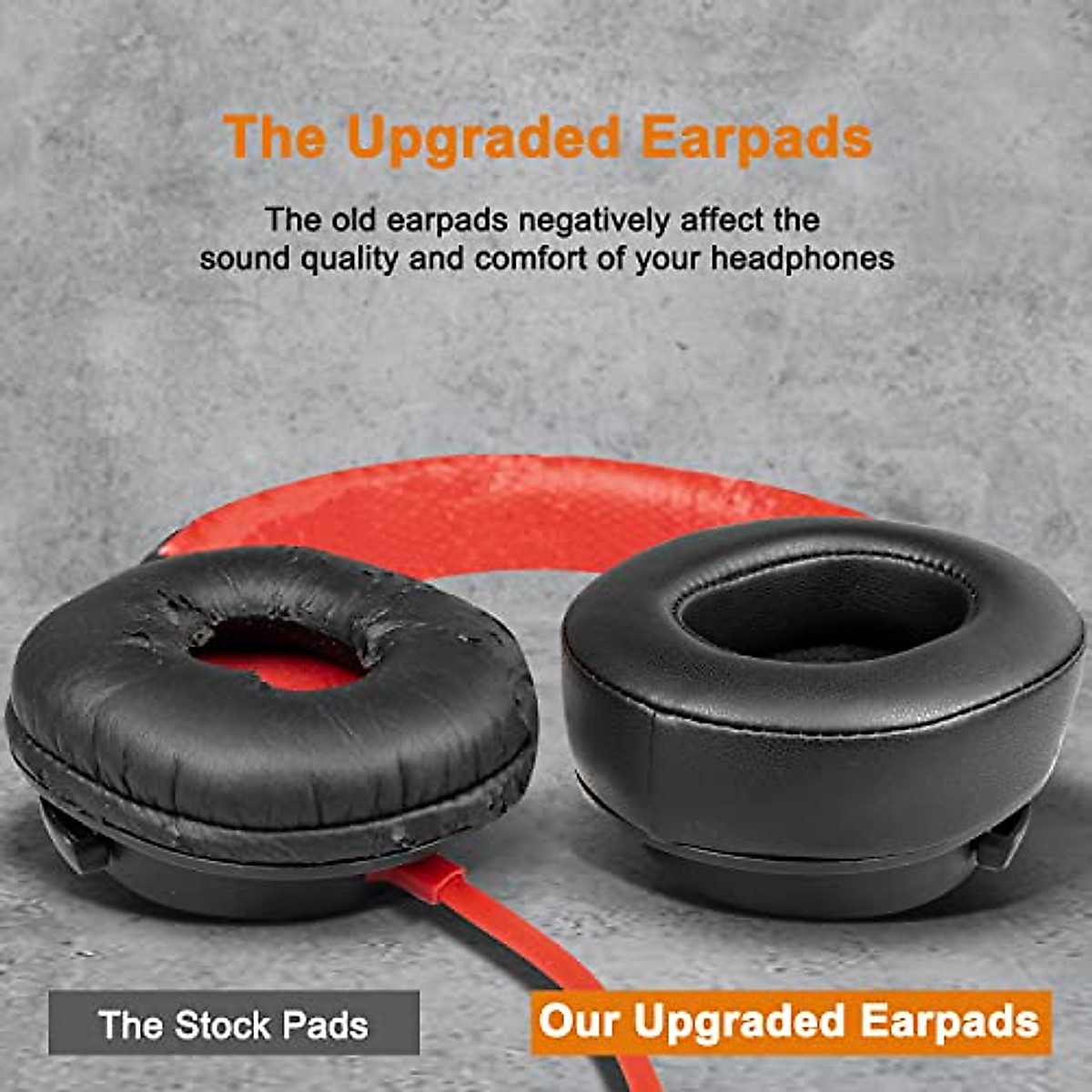 SOULWIT Professional Earpads Replacement for Sony MDR-ZX750 (ZX750BN/ZX750AP/ZX750DC) Headphones, Ear Pads Cushions with Upgraded Soft Protein Leather