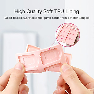 UFOPETIE 12 in 1 Game Card Case for Nintendo Switch Sailor Moon Switch Game Case,for Nintendo Switch Game Storage Nintendo Switch Game Card Case,for Switch Accessories(Thumb Grip 2PCS)