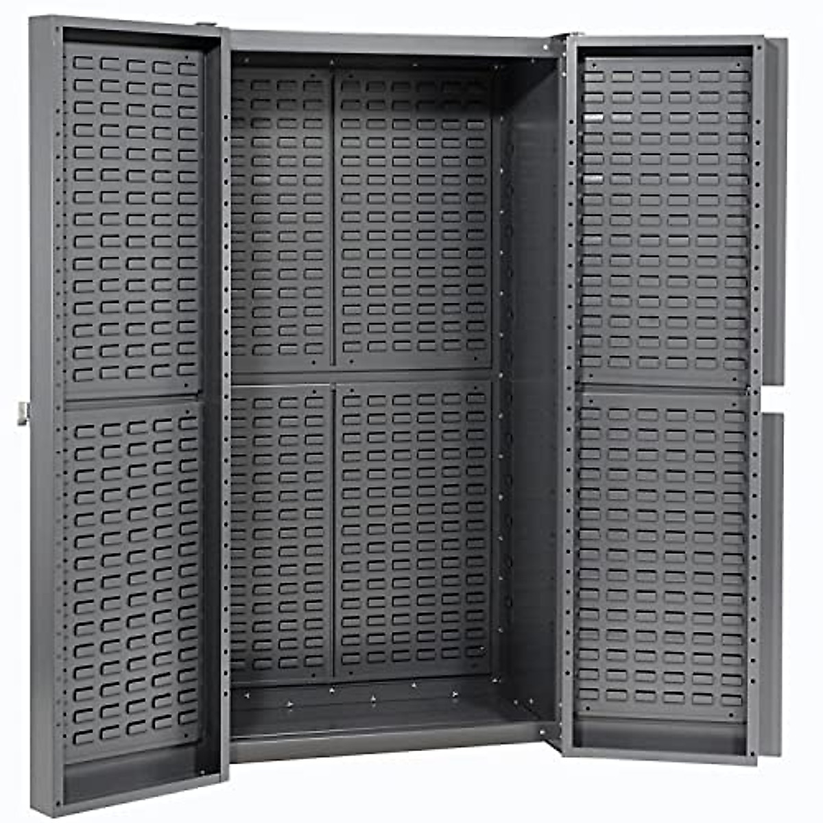 Global Industrial Bin Cabinet with 156 Yellow Bins, 38x24x72, Assembled