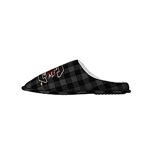FOCO South Carolina Sherpa Lined Buffalo Check Memory Foam Slipper - Mens Large