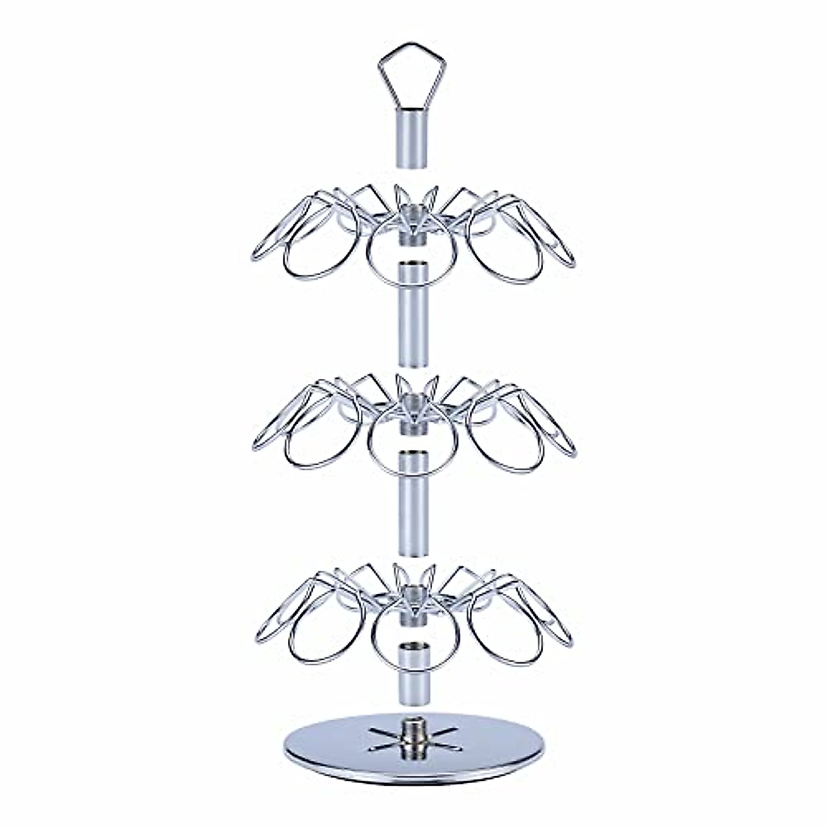 Rice rat K cup Holder Storage Coffee Capsules Pod Holder Carousel 3 Tier Compatible with 27 K-Cup Pods