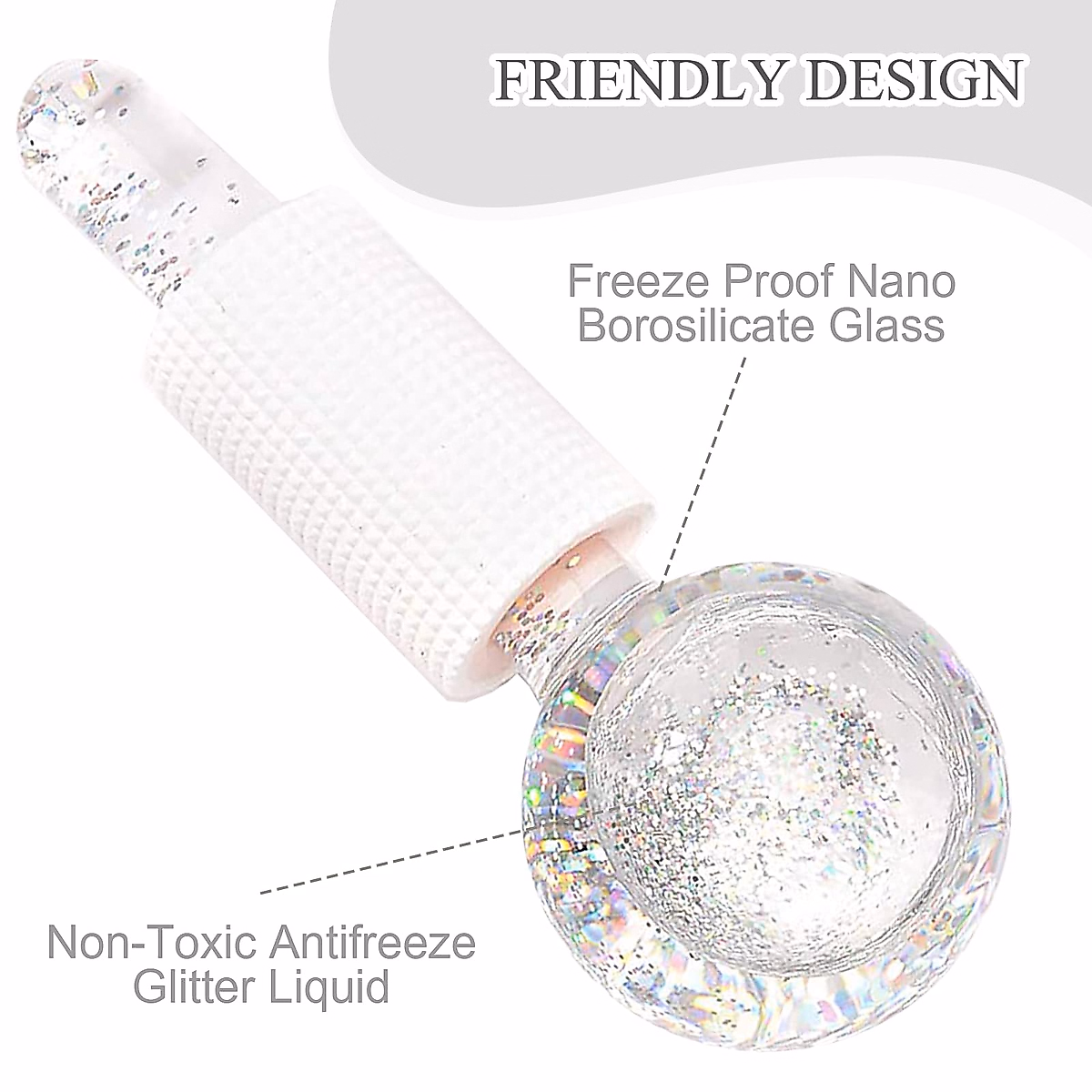 Ice Globes for Facials, Ice Globes, Face Massager, Face Tools, Facial Ice Globes, Cooling Globes, Globes for Face Neck & Eyes, Daily Beauty, Tighten Skin, Anti Ageing, Reduce Puffy and Wrinkle