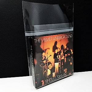 45rpm Large Box Set Sleeves (x5) 2mil + Seal Up Overhang - 7" Vinyl Record (+1 Free Dj Magnet)