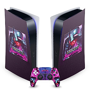 Head Case Designs Officially Licensed Far Cry 3 Blood Dragon Key Art Omega Vinyl Faceplate Gaming Skin Decal Compatible With Sony PlayStation 5 PS5 Digital Edition Console and DualSense Controller