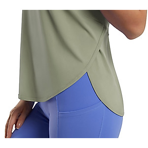 JOYSPELS Ice Silk Workout Tank Tops for Women Cool-Dry Sleeveless Loose Fit Yoga Shirts Athletic