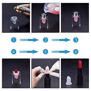 AHANDMAKER 16 Style Lipstick Mold Silicone DIY Makeup Cosmetics Lipstick Mould for DIY Lipstick Lip Cream Making Lipstick Fix