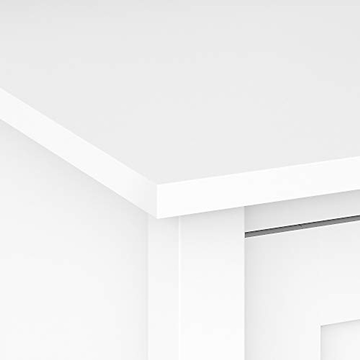 Bush Furniture Broadview File Cabinet, 23W, Pure White