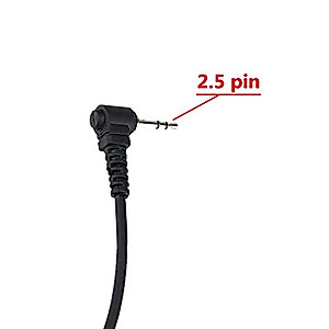 KEYBLU 1 Pin G Shape Walkie Talkie Earpiece Headset for Motorola Talkabout MH230R MR350R T200 T260 T460 T600 T800 Radio (2 pcs)