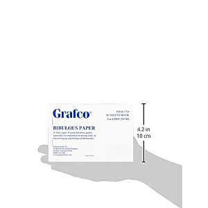 Graham-Field 3718 Grafco Bibulous Blotting Absorbent Paper, 50 Sheets, 4" x 6", Pack of 6