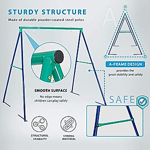 VIVOHOME 16 Feet Indoor and Outdoor Inflatable Blow up Movie Projector Screen with Metal Frame Full Steel Swing Stand