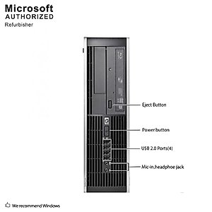 HP Elite 8200 SFF High Performance Business Desktop Computer Intel Quad Core i7 up to 3.8GHz Processor 2TB HDD 16GB DDR3 Memory DVD Windows 10 Professional (Renewed) (16GB)