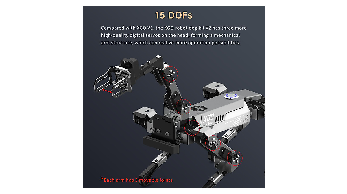 microbit Xgo V2 Robot Dog Kit - DIY STEM Programmable