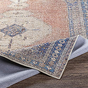 Artistic Weavers Agustin Vintage Oriental Area Rug, 2' x 2'11", Burnt Orange/Navy