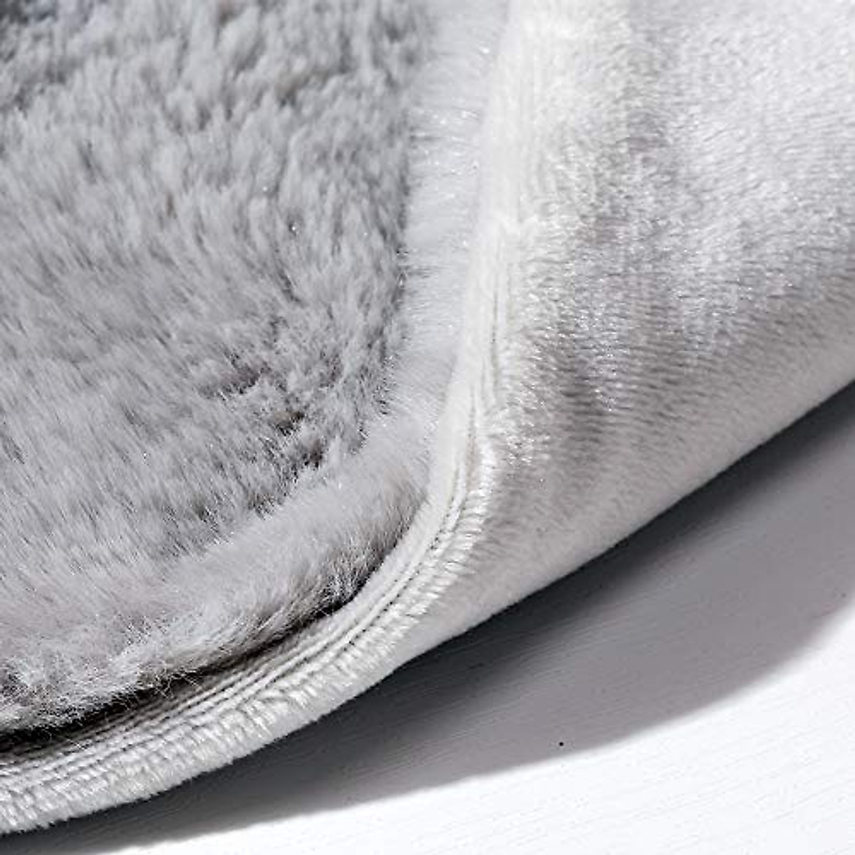 CREVENT Cozy Plush Baby Security Blanket Loveys for Baby Boys and Girls, Faux Fur Front + Mink Backing with Animal Face (Grey Bunny)