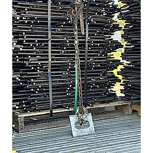 Mytee Products (4 Pack) 3/8" x 36" Trailer Safety Chains with Clevis Grab Hooks & Safety Clip | Grade 70 Binder Towing Trailer Chain