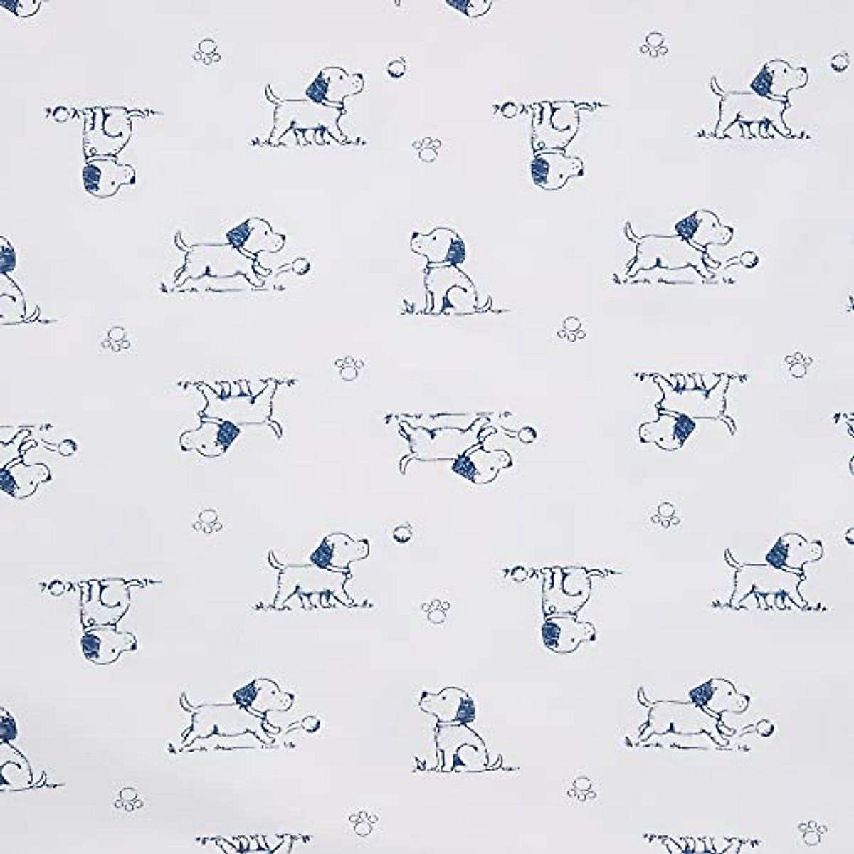 Little Me Baby Boys' Puppy Toile Swaddling Receiving Blanket