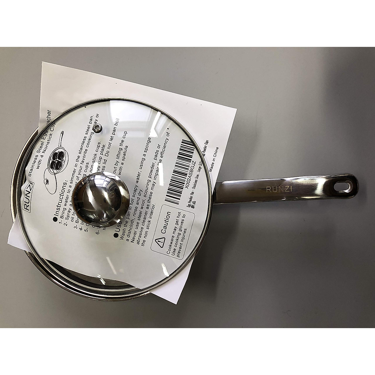 Egg Poacher Pan - Stainless Steel Poached Egg Cooker – Perfect Poached Egg Maker – Induction Cooktop Egg Poachers Cookware Set with 4 Nonstick Large PFOA FREE Egg Poacher Cups and Silicone Spatula