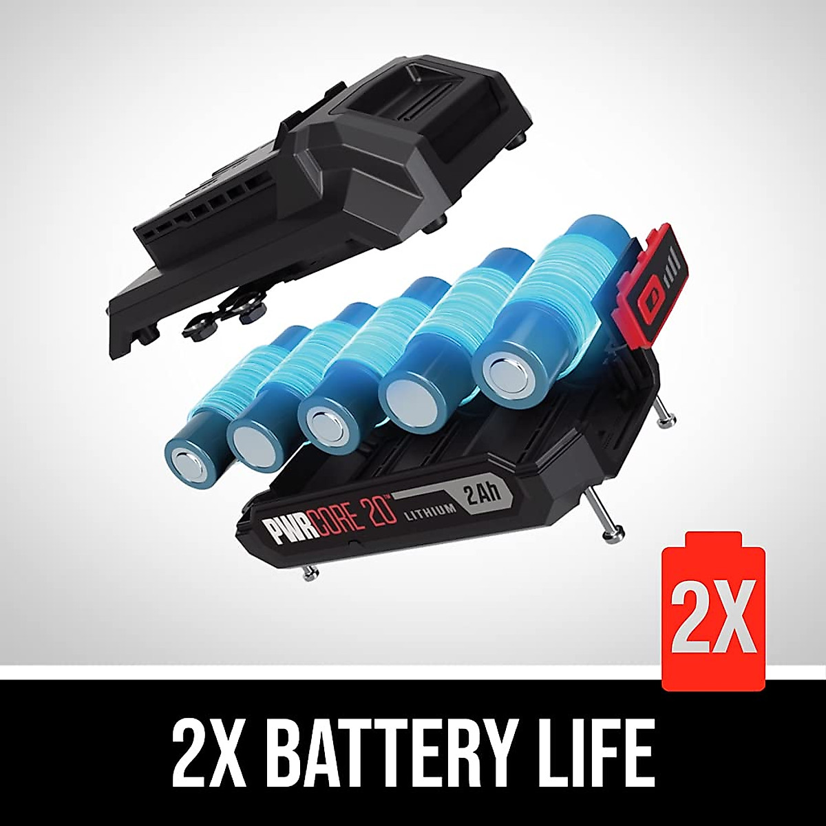 SKIL 20V 1/2 Inch Cordless Drill Driver Includes 2.0Ah PWR CORE 20 Lithium Battery and Charger - DL527502