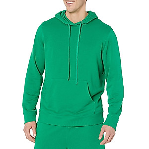Amazon Essentials Men's Lightweight Long-Sleeve French Terry Hoodie (Available in Big & Tall), Green, X-Large